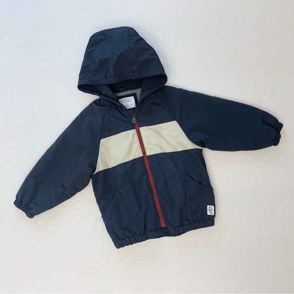 Zara | Jackets & Coats | Zara 34 Y Colorblock Black Beige Toddler ...